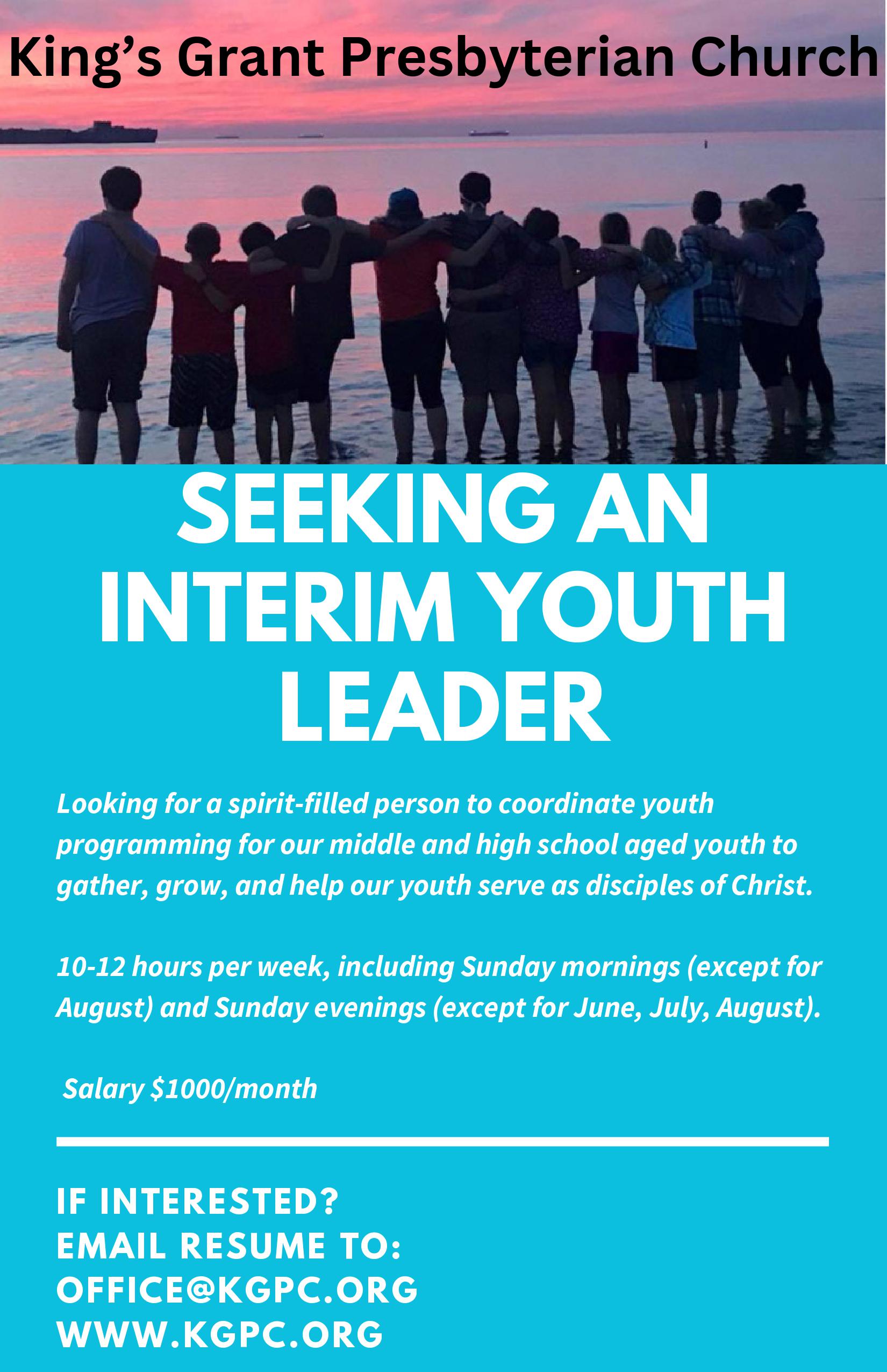 Youth Leader – King's Grant Presbyterian